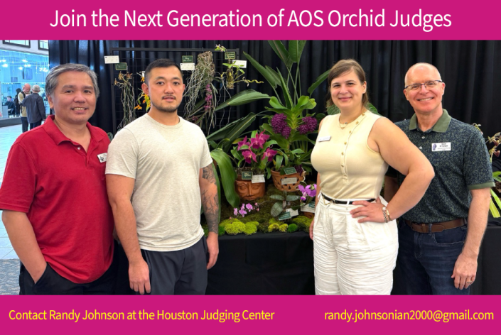 Join the Next Generation of AOS Orchid Judges | Houston Orchid Society ...